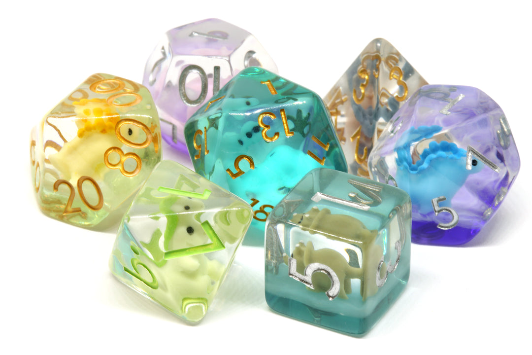 DND Dice | Dinosaur dice and box | Dice Set for Dungeons and Dragons ...
