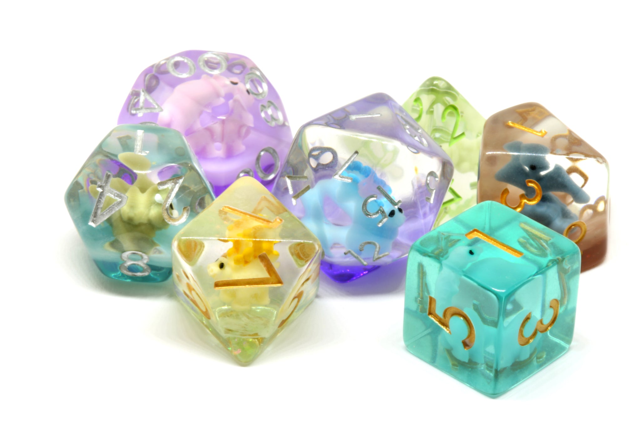 DND Dice | Dinosaur dice and box | Dice Set for Dungeons and Dragons ...